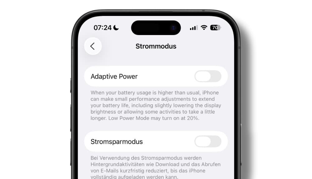 Adaptive Power in iOS 26: Wie Dein iPhone Intelligenter Auflädt